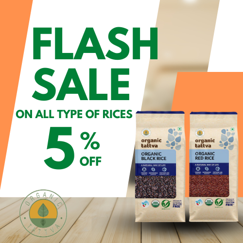 Organic Tattva Coupon Codes - Flat 5% Off on Rice
